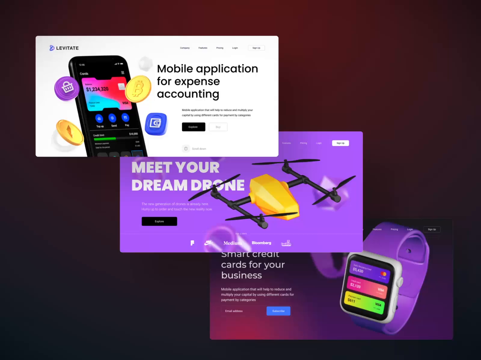 huge-components-library-for-mobile-web-design-projects-by-levitate