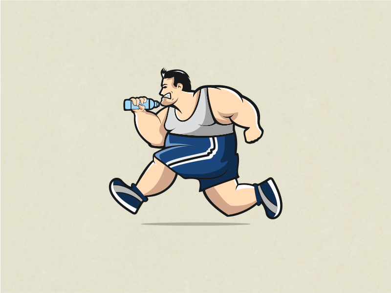 Running Fatman by Zerologicstudio on Dribbble