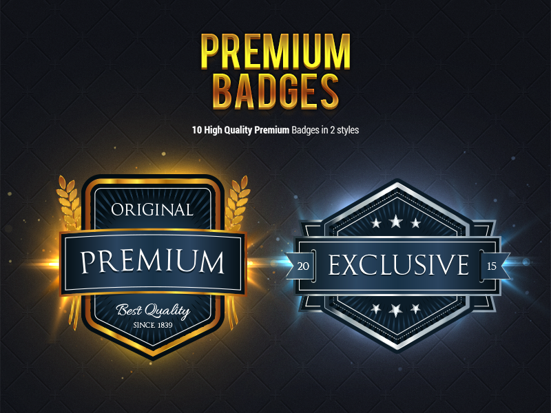 Premium Badges by This Optimism on Dribbble