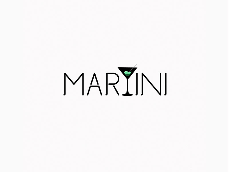 Martini Logo by Carlos Diaz on Dribbble