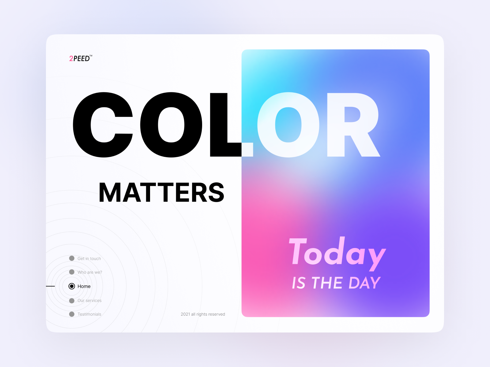 Color Palette Website by Payam Daliri on Dribbble