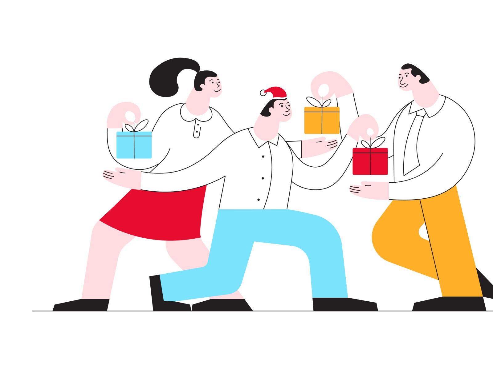 Secret Santa by Tatiana on Dribbble