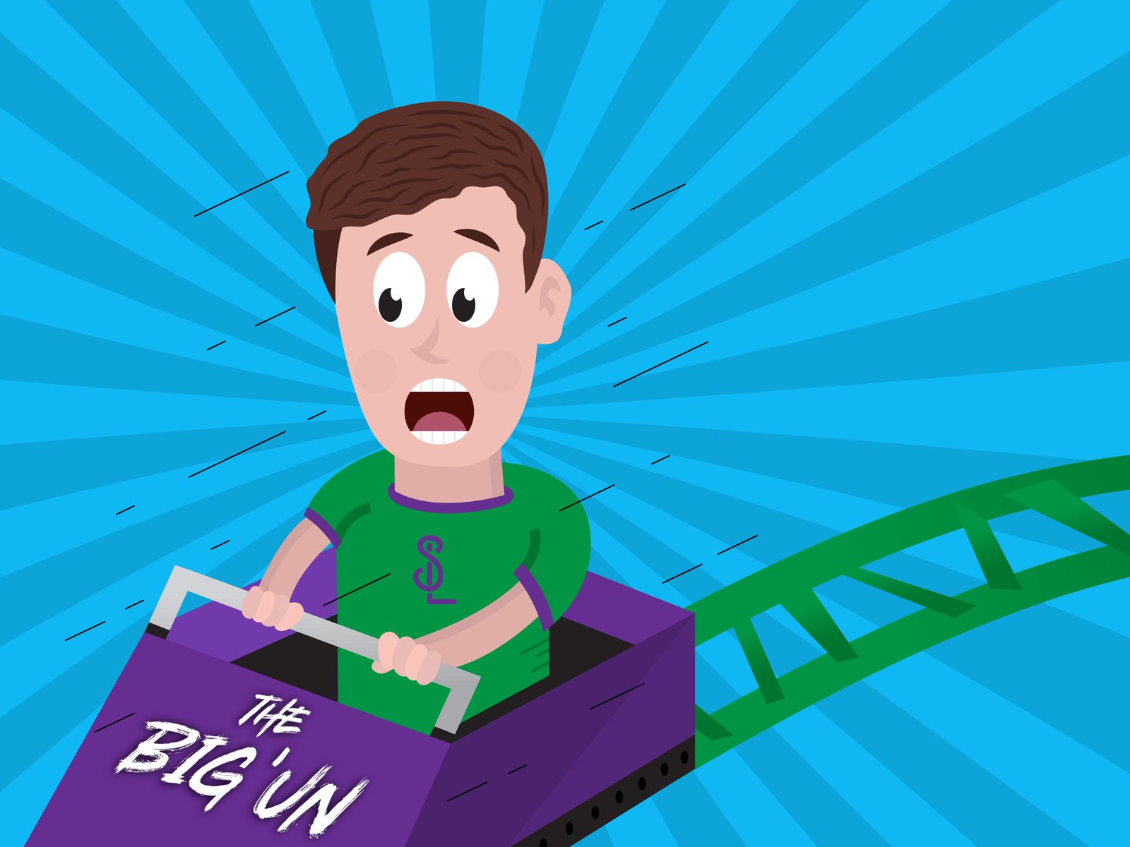 Screwy Loops Cartoon Illustration by Jake Warrilow on Dribbble