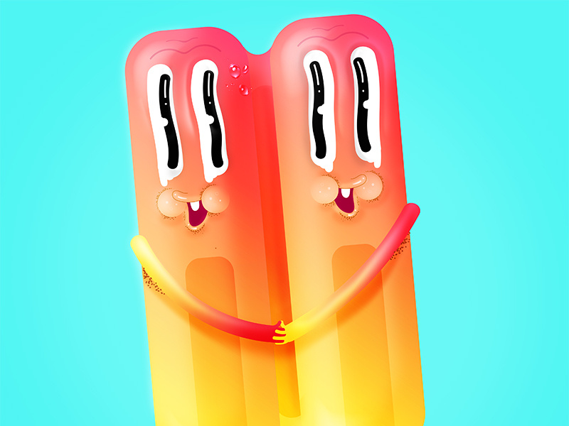 Double ice-cream by Hernan Castelli on Dribbble