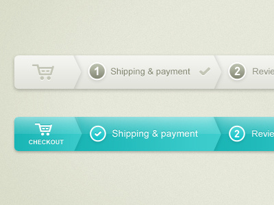 Checkout progress bar - Web UI by Jason Wu on Dribbble