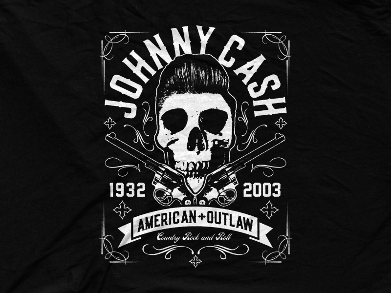 Johnny Cash - American Outlaw by Mutant Lagoon on Dribbble