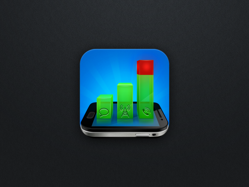 Smartphone usage Application Icon by Aviran Revach on Dribbble