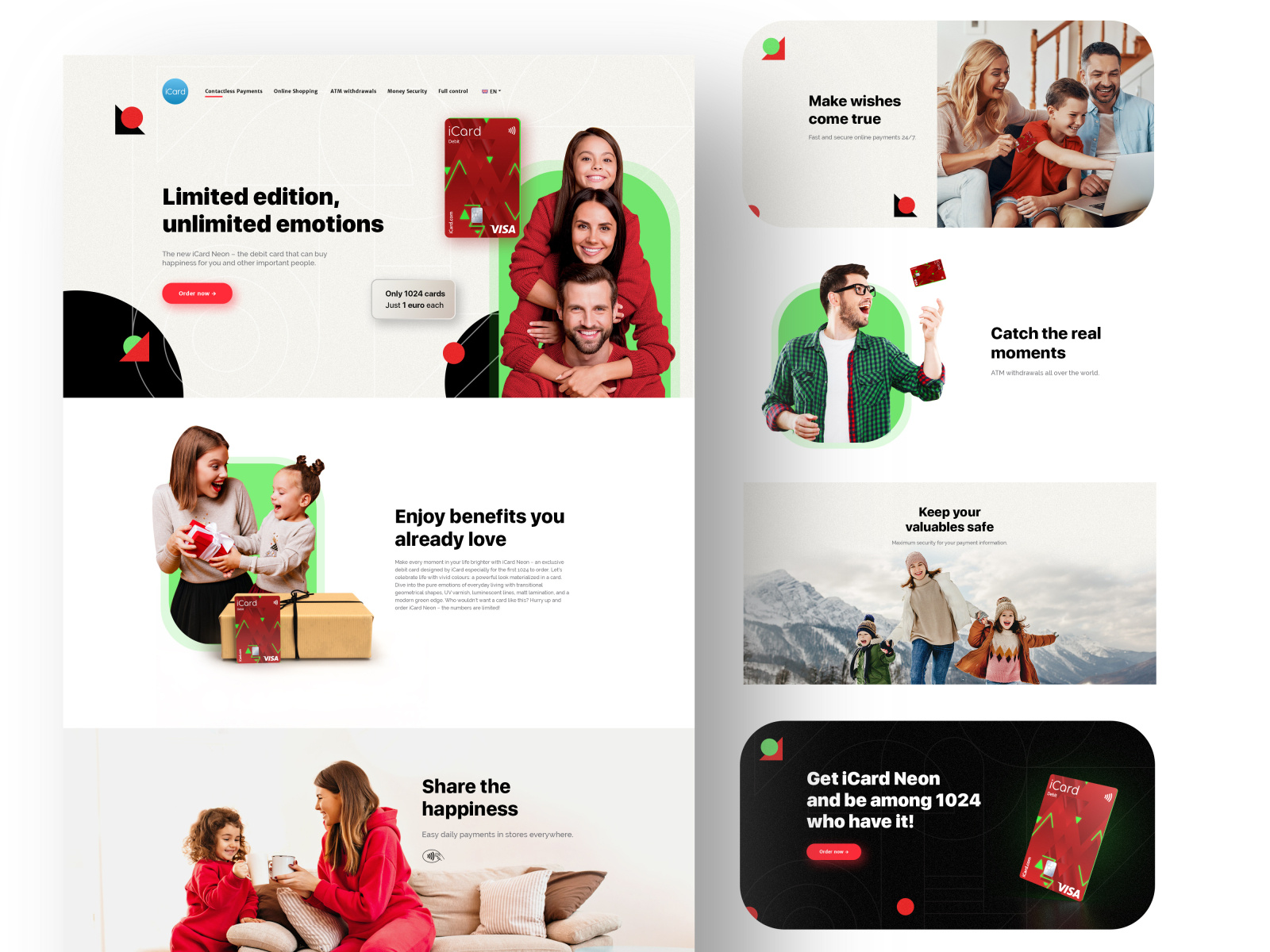 Limited Edition Card Landing Page by Slavena Koleva on Dribbble