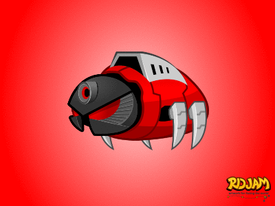 Dribbble - robot_cockroach_by_ridjam_iii.gif by ridjam