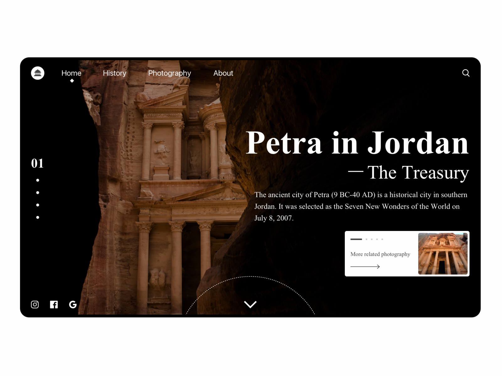 Historic Site Website Design by YunTang on Dribbble
