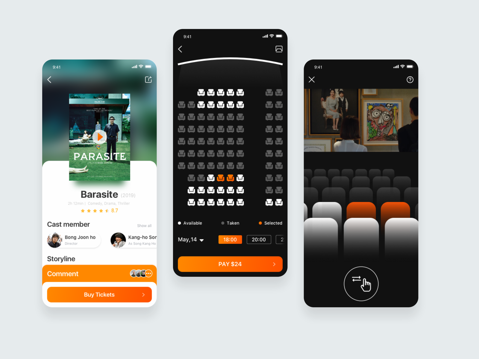 Movie UI Design by YunTang on Dribbble