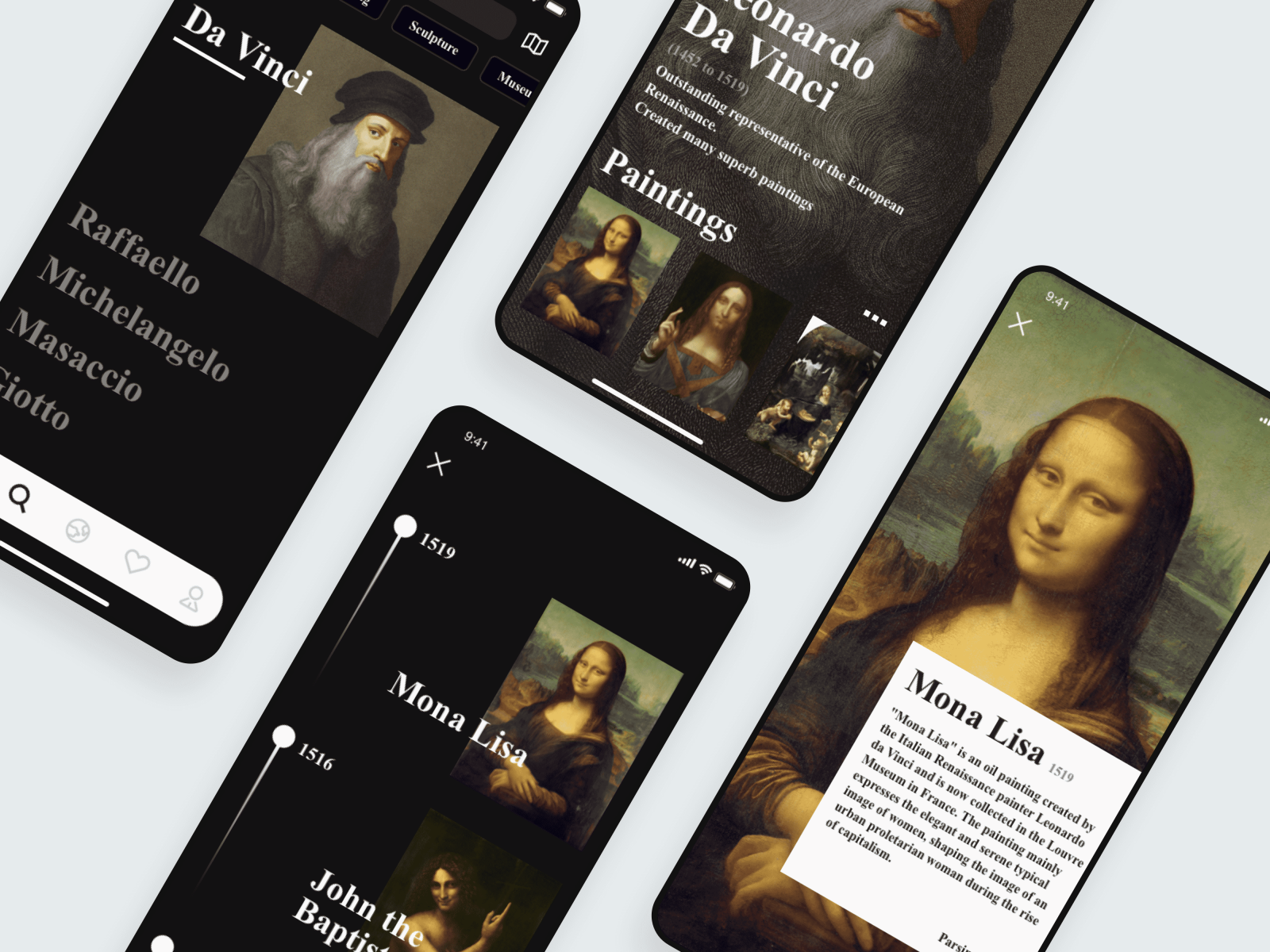 Art Exhibition App by YunTang on Dribbble