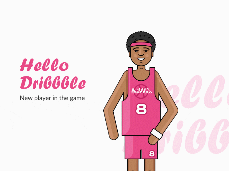 Hello Dribbble by uisheep on Dribbble