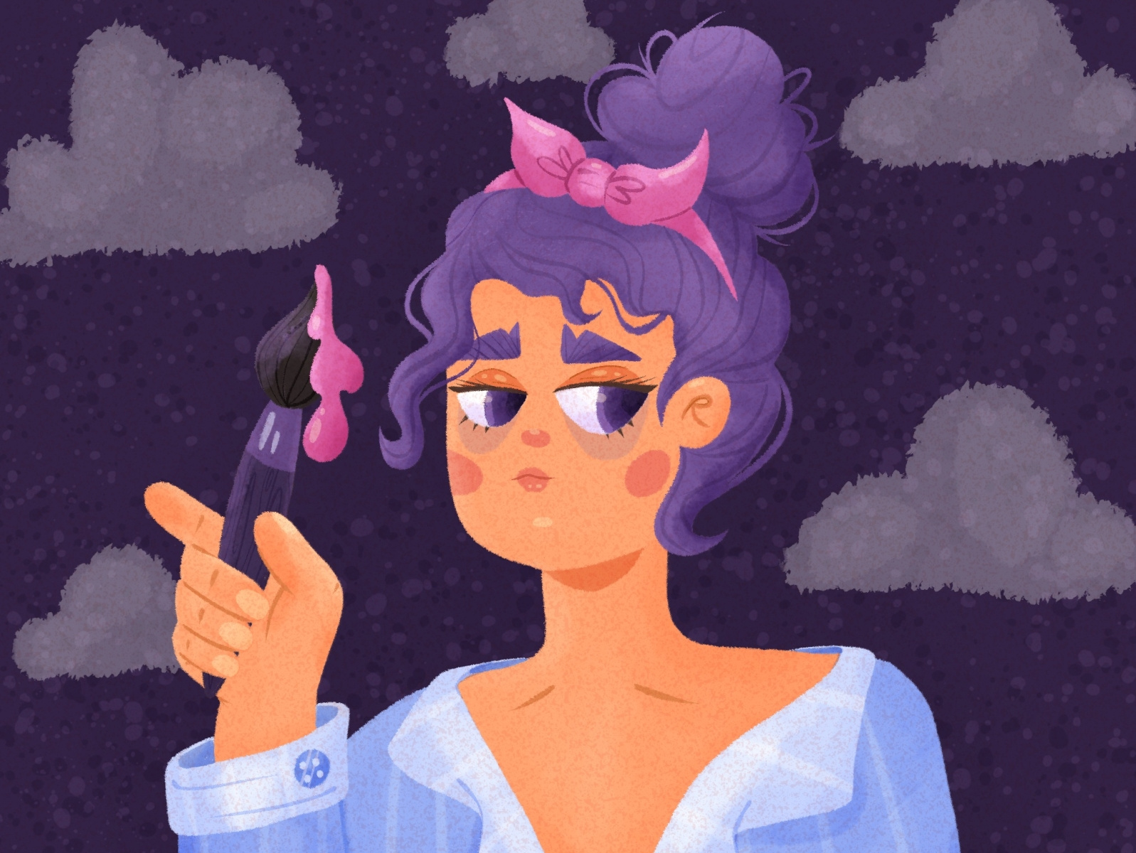 sleepy artist by Anatuya on Dribbble
