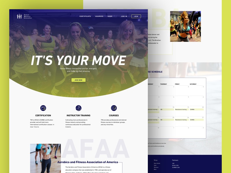 Fitness organisation by Darren Shan on Dribbble