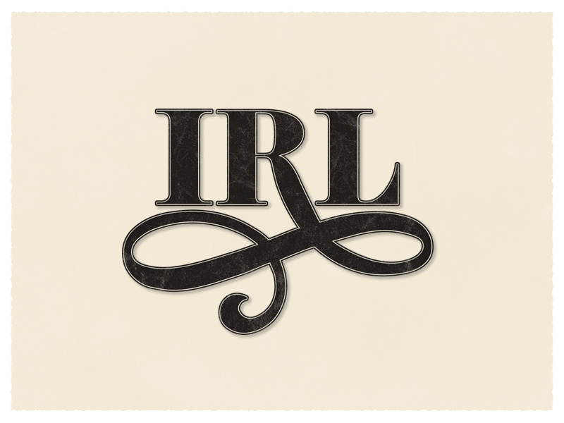 IRL Logo/Type by Robert Fisher on Dribbble