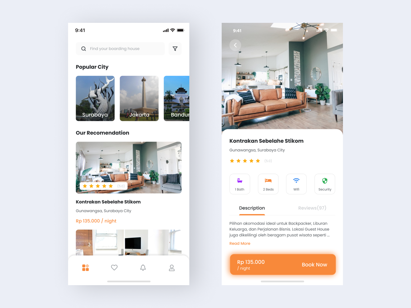 Boarding House Booking App - Exploration Design by Muhammad Sarwani on ...