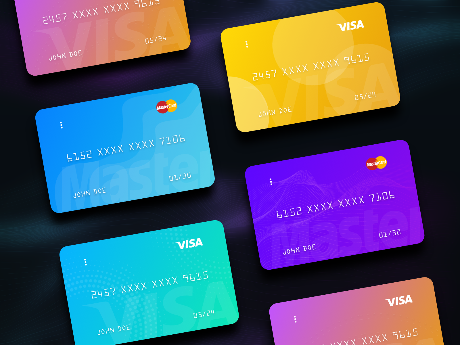 Virtual Credit/Debit Card by Code Theorem on Dribbble