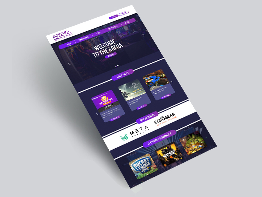 Gaming website by Kamran Khan on Dribbble