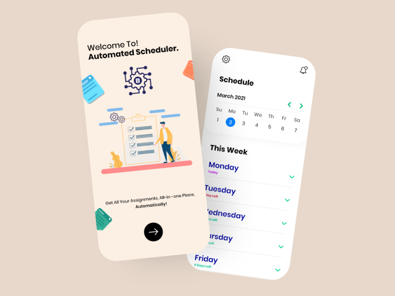 Automated Task Scheduler | LMS integration by Ammad Ahmad on Dribbble