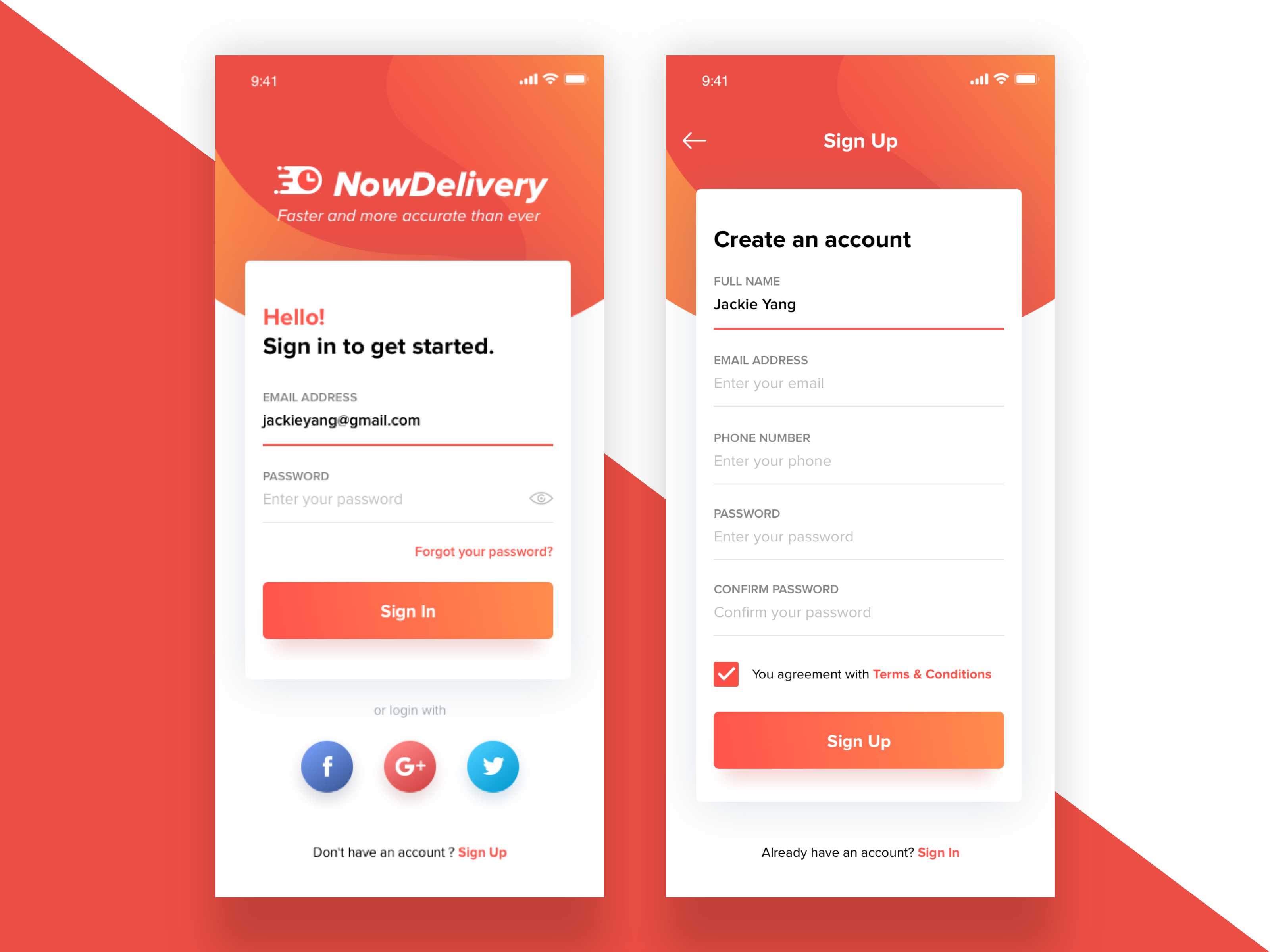 Sign In UI Concept by Jackie V_V on Dribbble