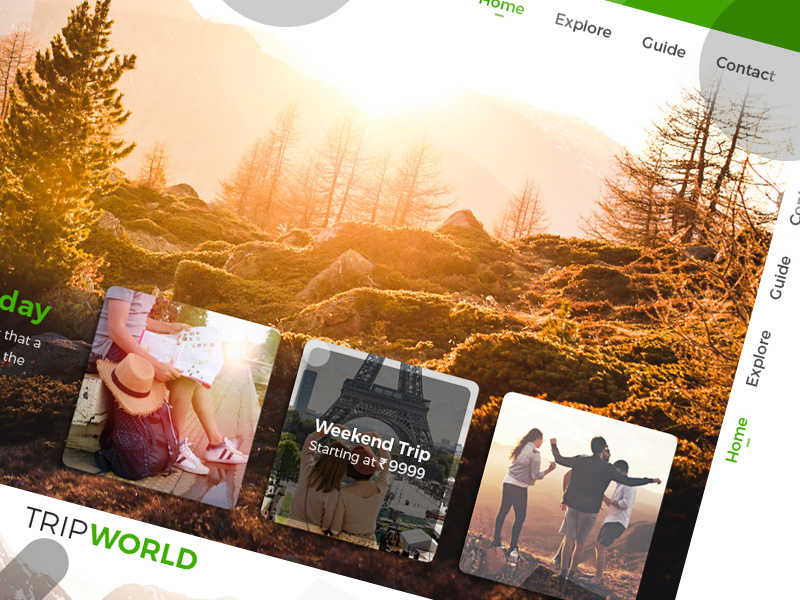 Travel Website | Travel Design by Monu Chauhan on Dribbble