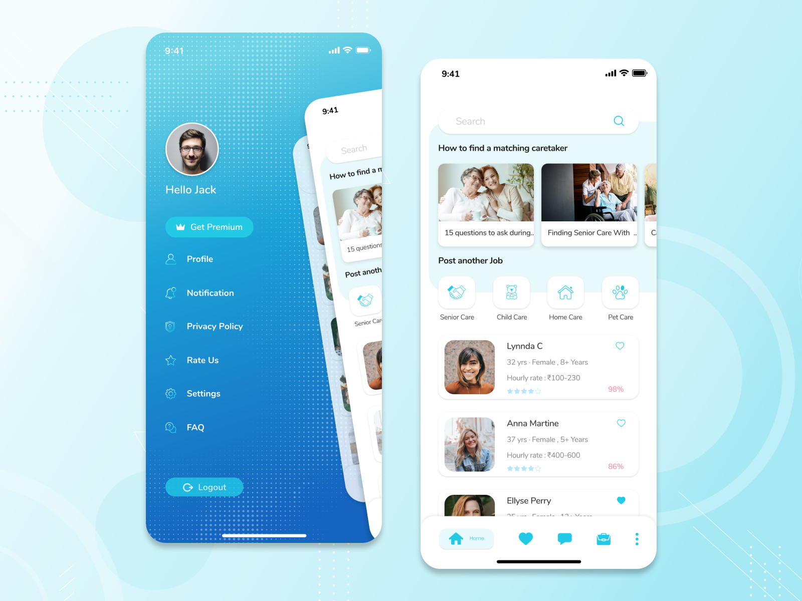 Caretaker Mobile App by Jilson Joseph on Dribbble