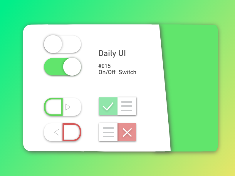 Daily UI_#015_Onoff Switch by Takenouchi Seiji on Dribbble