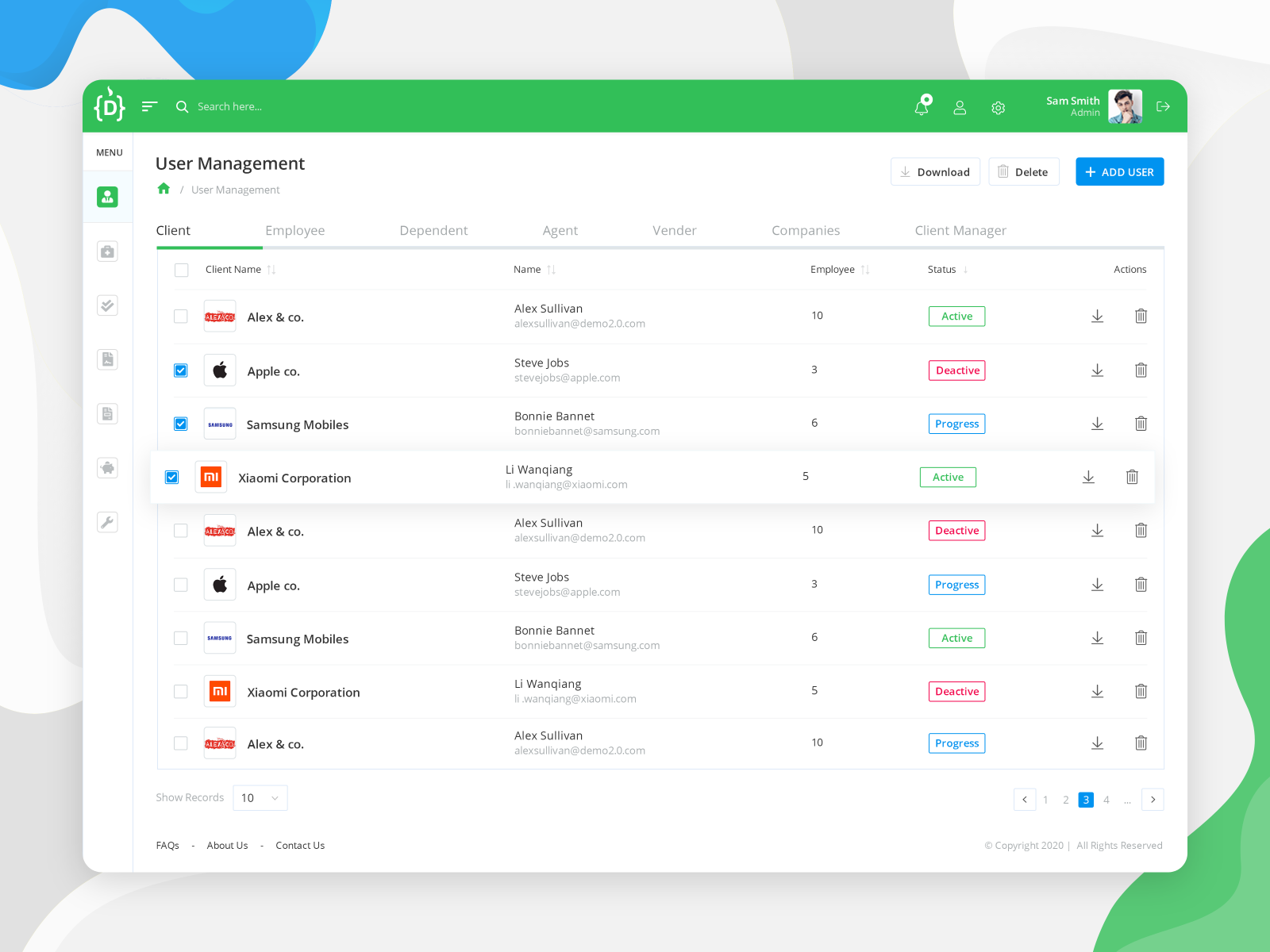 User Management Dashboard by Nishan Singh on Dribbble