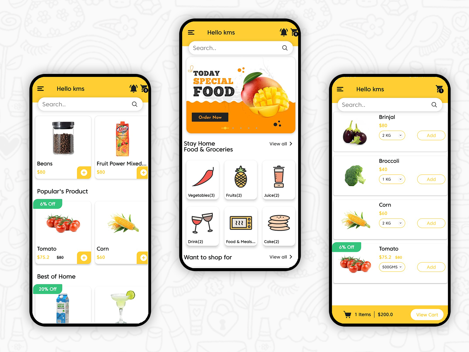 Food Delivery App - UI App Design by Ketan Pipaliya on Dribbble