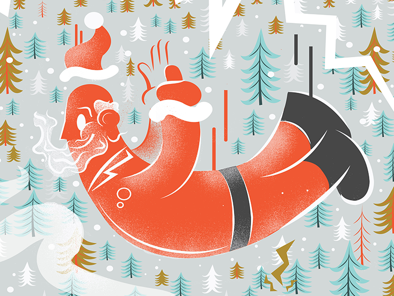 Santa by Adam Koon on Dribbble