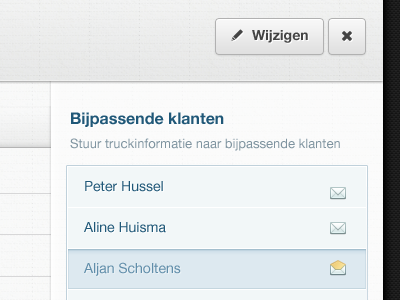 Truck webapplication by Aljan Scholtens on Dribbble