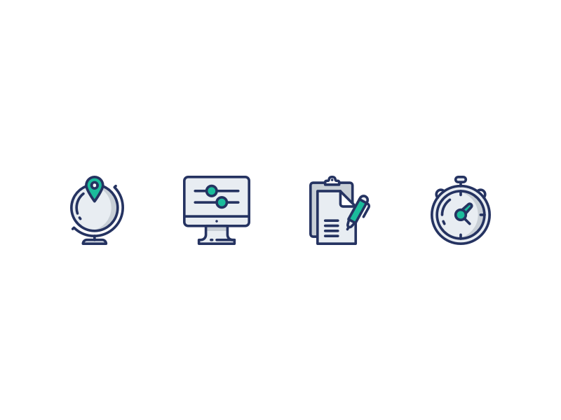 Practice icons by Pavel Ivanov on Dribbble