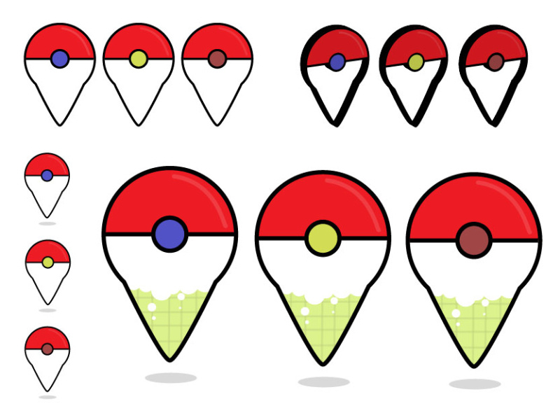 Pokemon Go Map Icons by Dean Cook on Dribbble