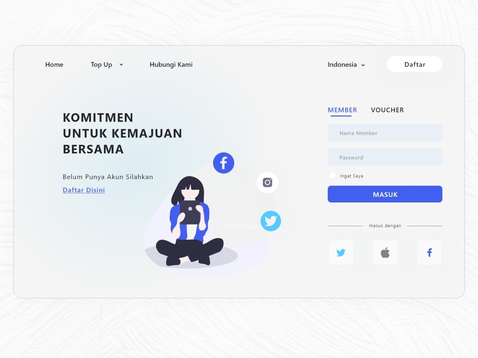 New Login Page UI and UX Design by _andi64 on Dribbble