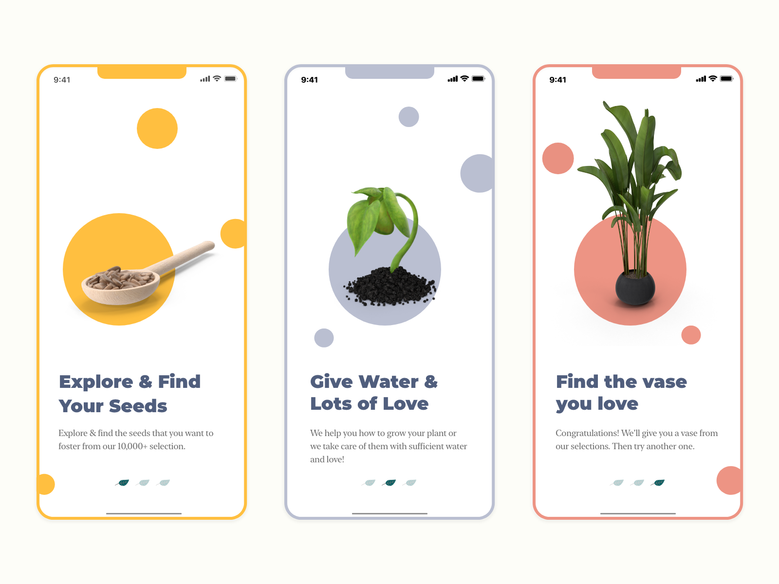 Plantify - Onboarding screen mobile app UI by Naokure on Dribbble