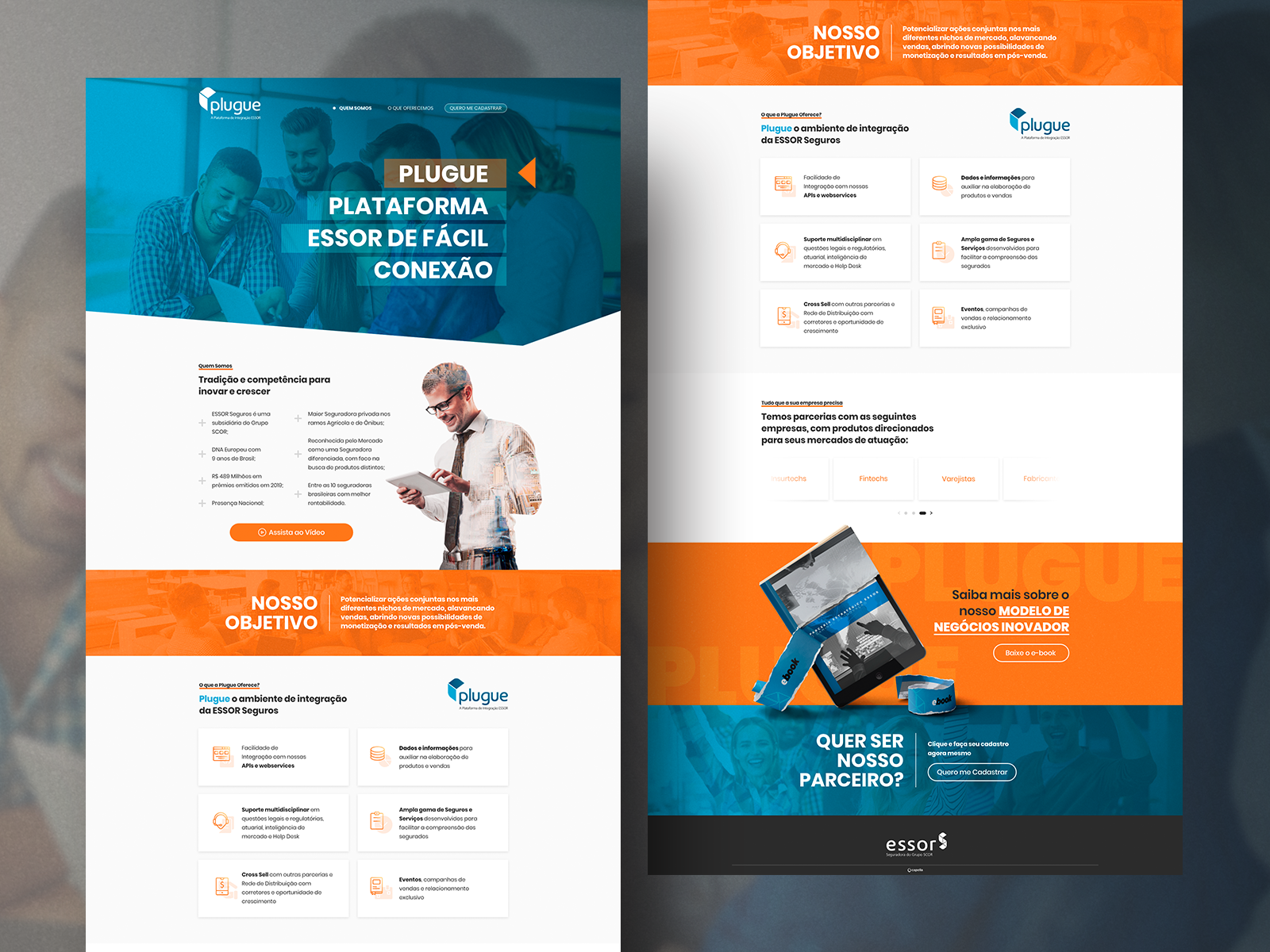 Landing Page Plugue by Carolina Silva on Dribbble