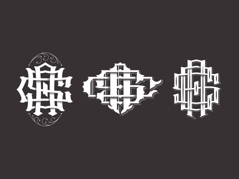 ACS Monograms by Peter Francis Laxalt for Commence Studio on Dribbble
