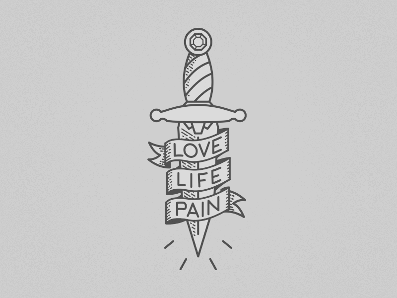 Love Life Pain by Vanion Paradis on Dribbble