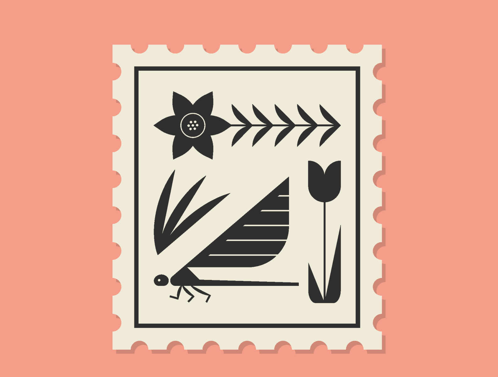 Spring Stamp by Abigail Grewenow on Dribbble