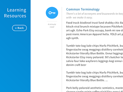 Article Detail View by Adam Tirella on Dribbble
