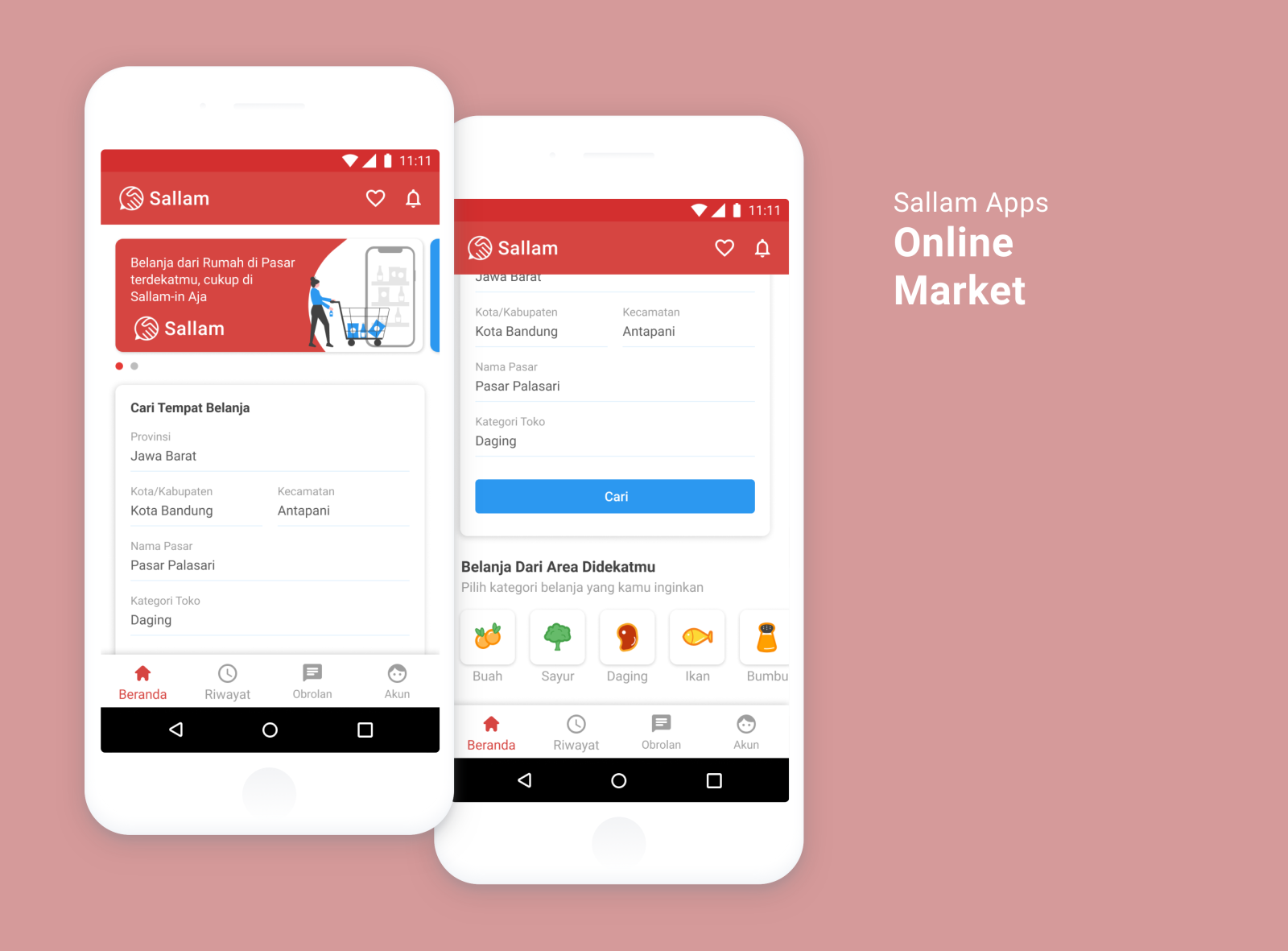 Online Market Application by Fajar Satria Akbar on Dribbble