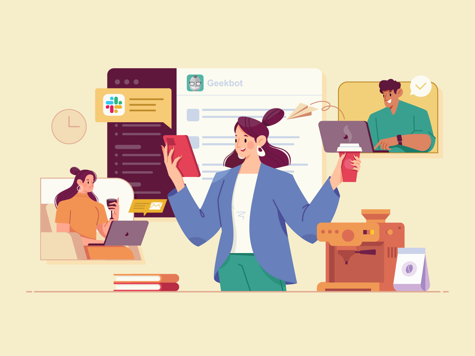 Daily Huddle Software by Unini for Felic Art on Dribbble