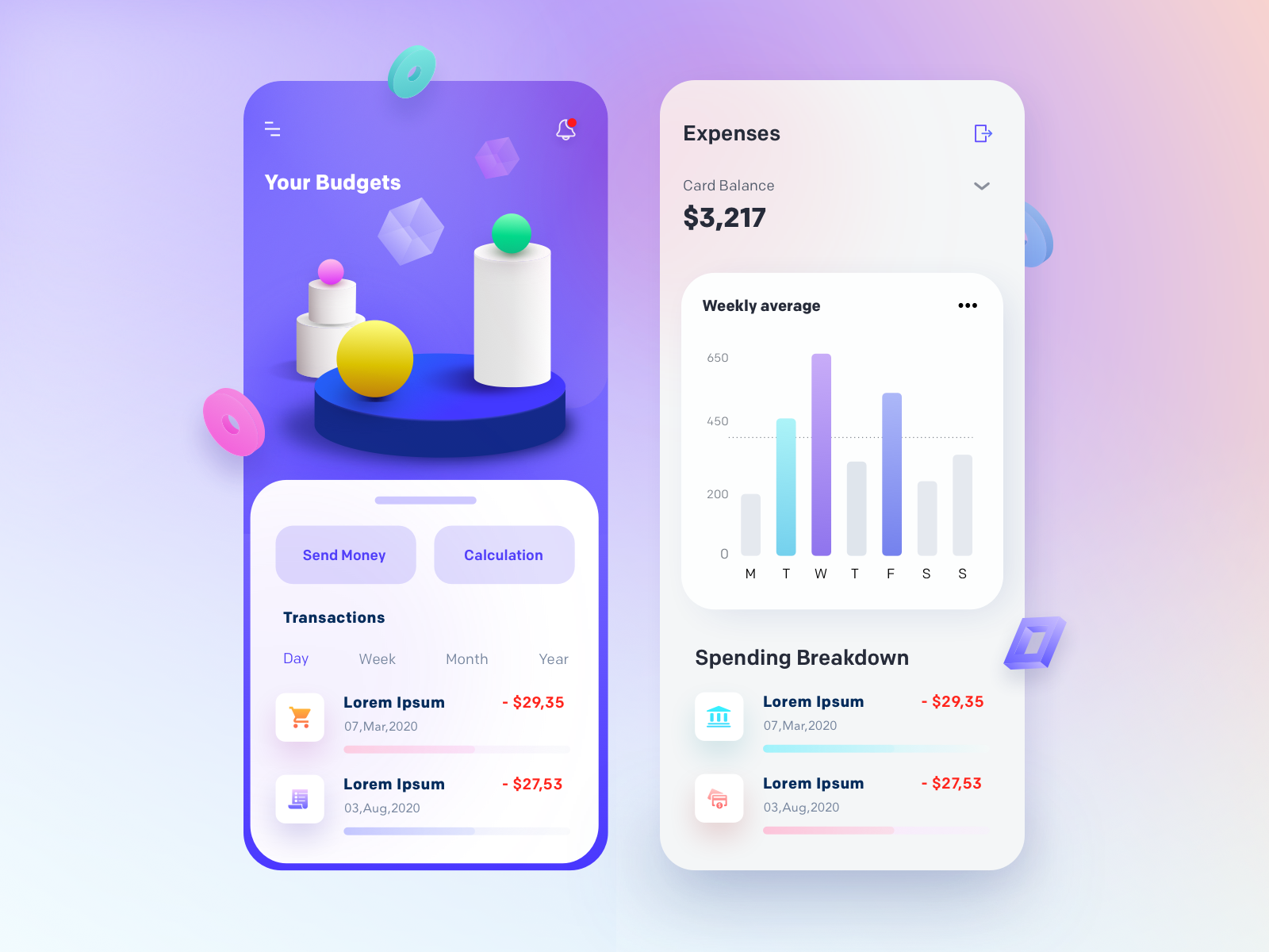 Budget Bank by Md Masum Hossain on Dribbble