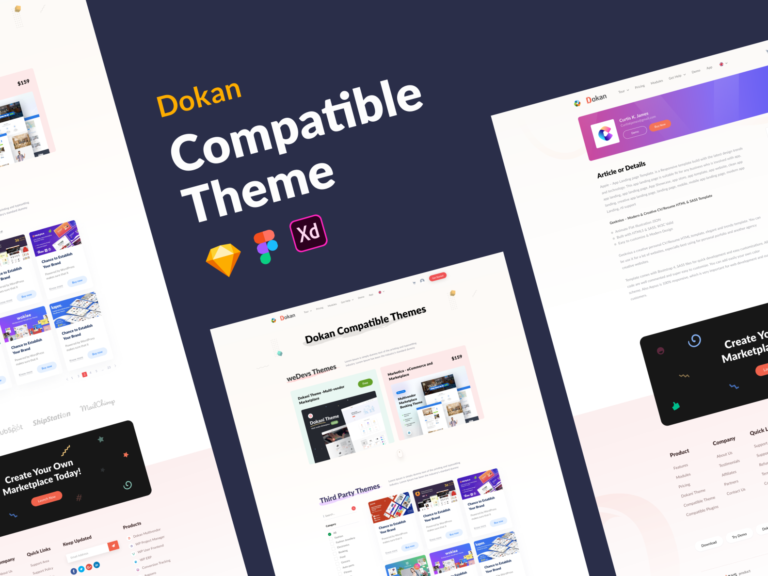 Dokan Compatible Themes by Md Masum Hossain for weDevs on Dribbble