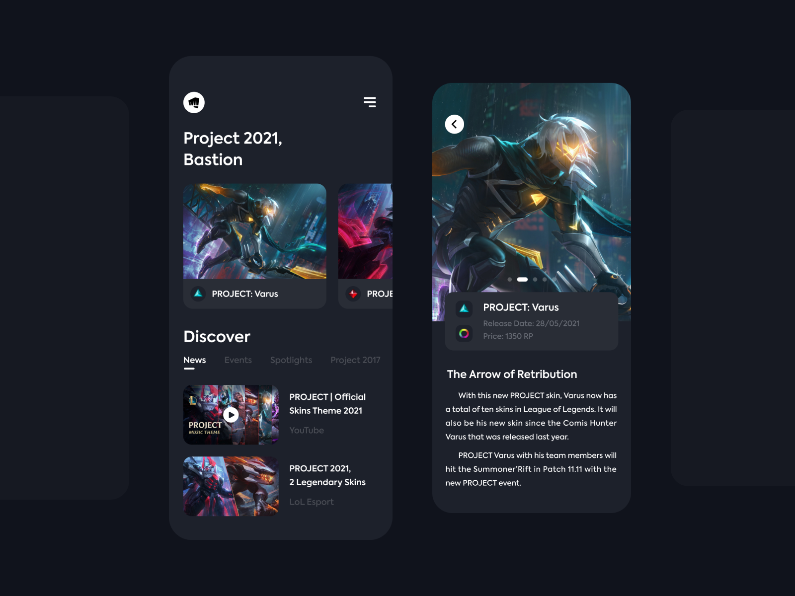 PROJECT 2021 - League Of Legends by Phuc Nguyen on Dribbble