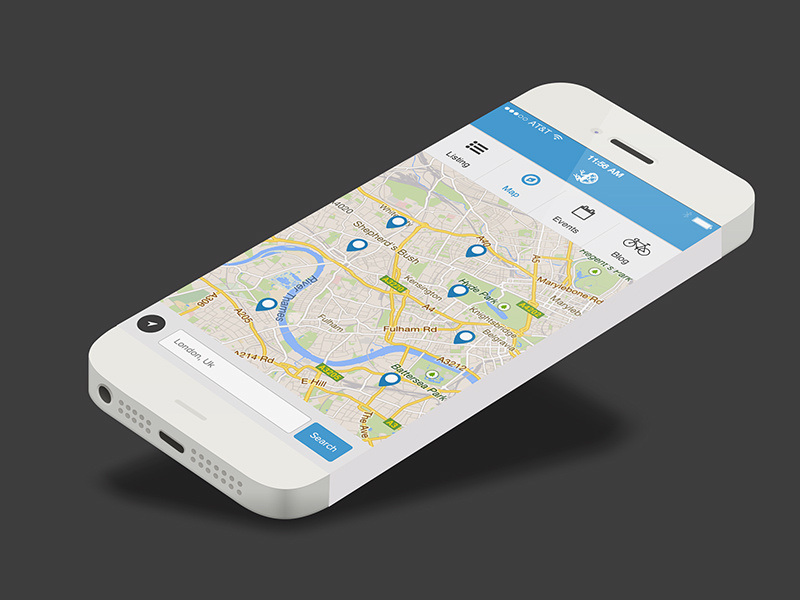 Cogfrog Mobile Google Map UI by Mario Vassiliades for Series Eight on ...