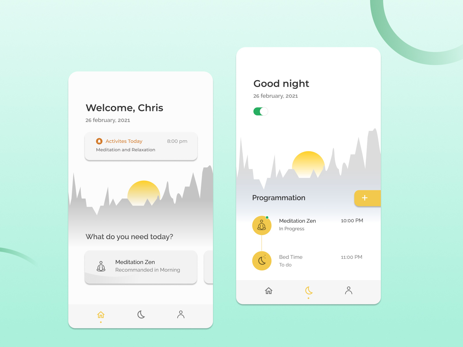 Day Planner : Mobile App Exploration (Day Mode) by Anant Sharma on Dribbble