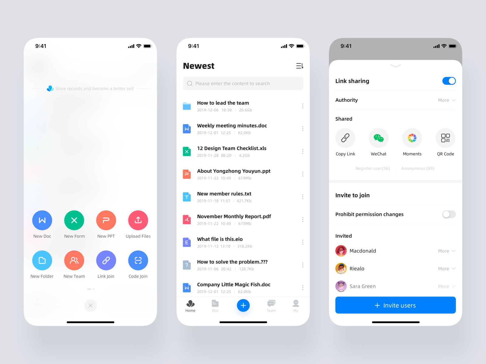 Office platform APP design by Breeze on Dribbble