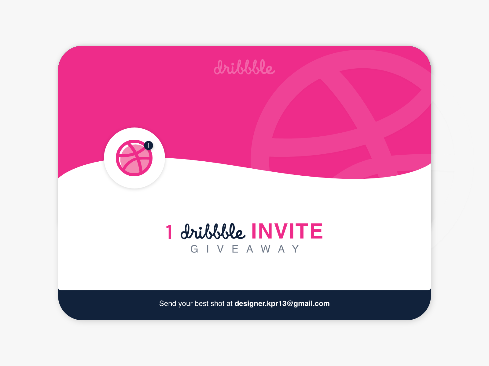 dribbble invite by designer.kpr | Radhika Kapoor on Dribbble
